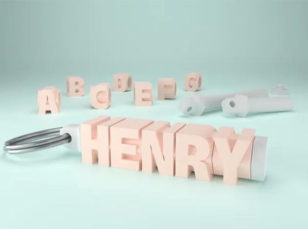 Personalized 3D Printed Fidget Spinner Keychains Customizable Colors ...