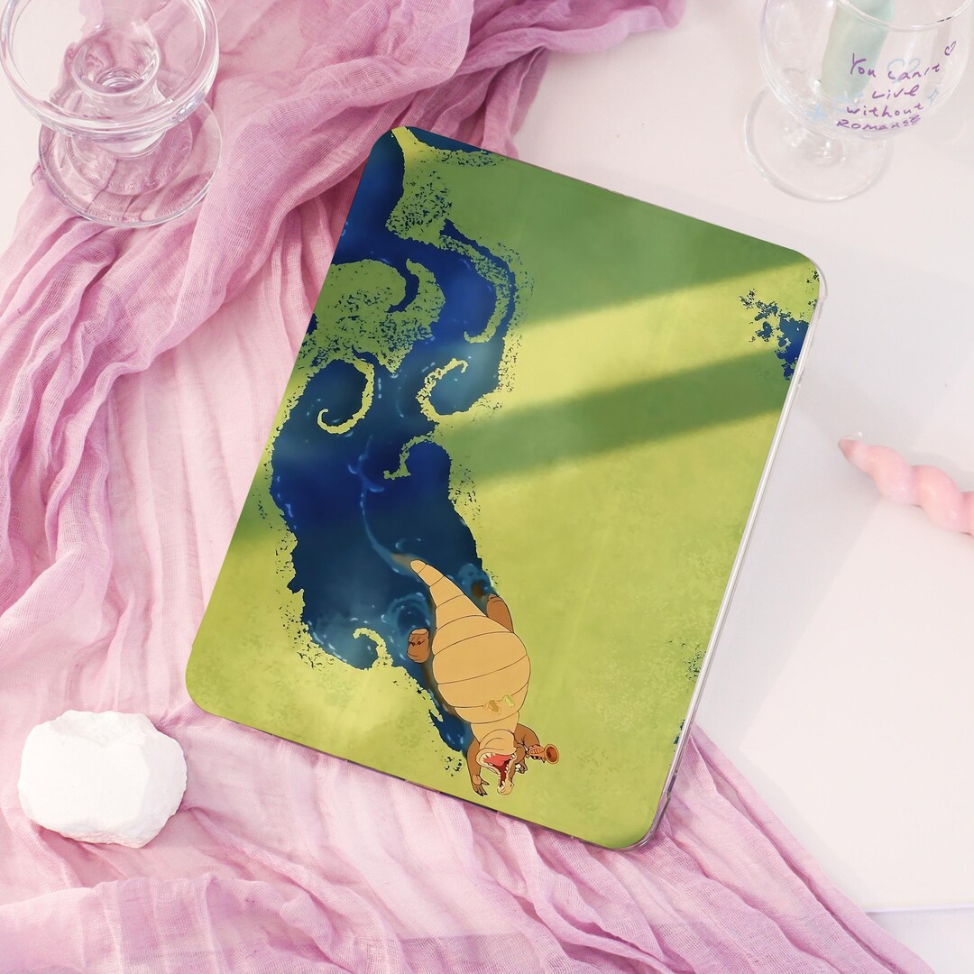 Cartoon-style Brown Dinosaur New iPad Cover Air Case Personalized, Auto ...