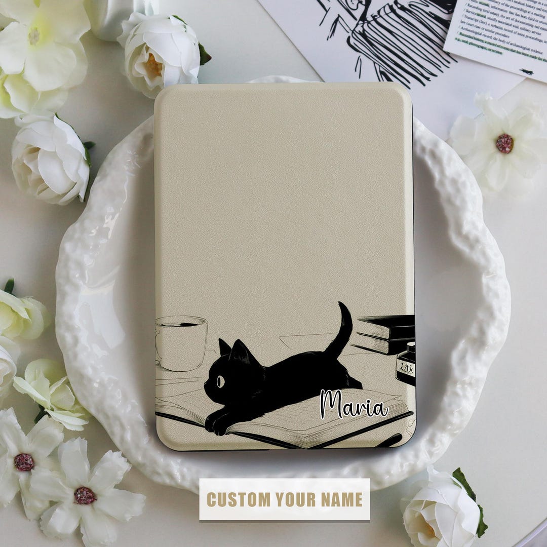 Reading Kitten Kindle 12th Gen 2024 Case With Hand Strap,kindle ...