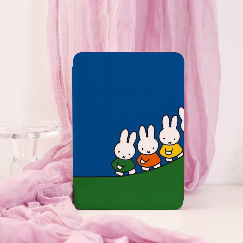 Cute Cartoon Miffy New Kindle/kobo Case, Kindle Case With Hand Strap ...