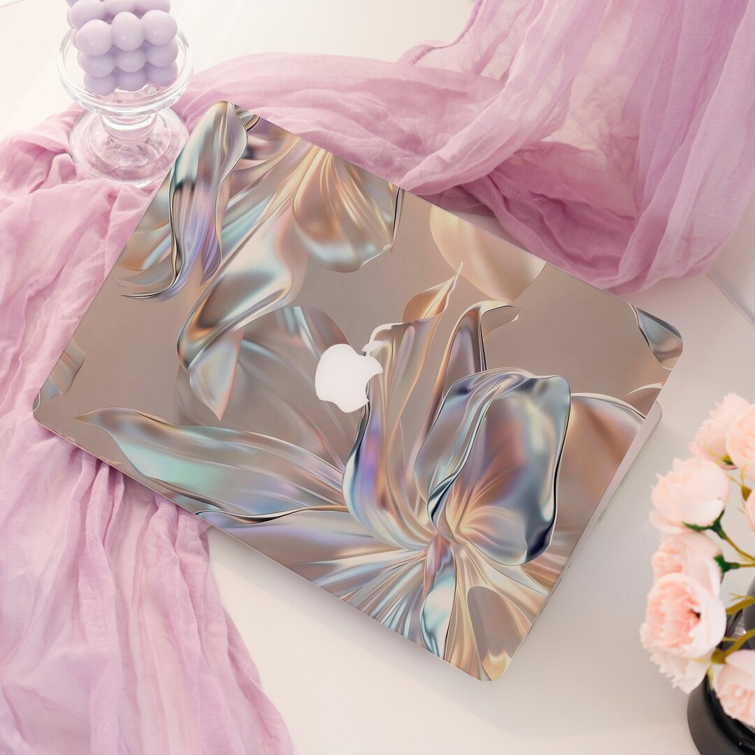 Metallic Sheen Petals Mac Case; Protective Laptop Case Cover for ...
