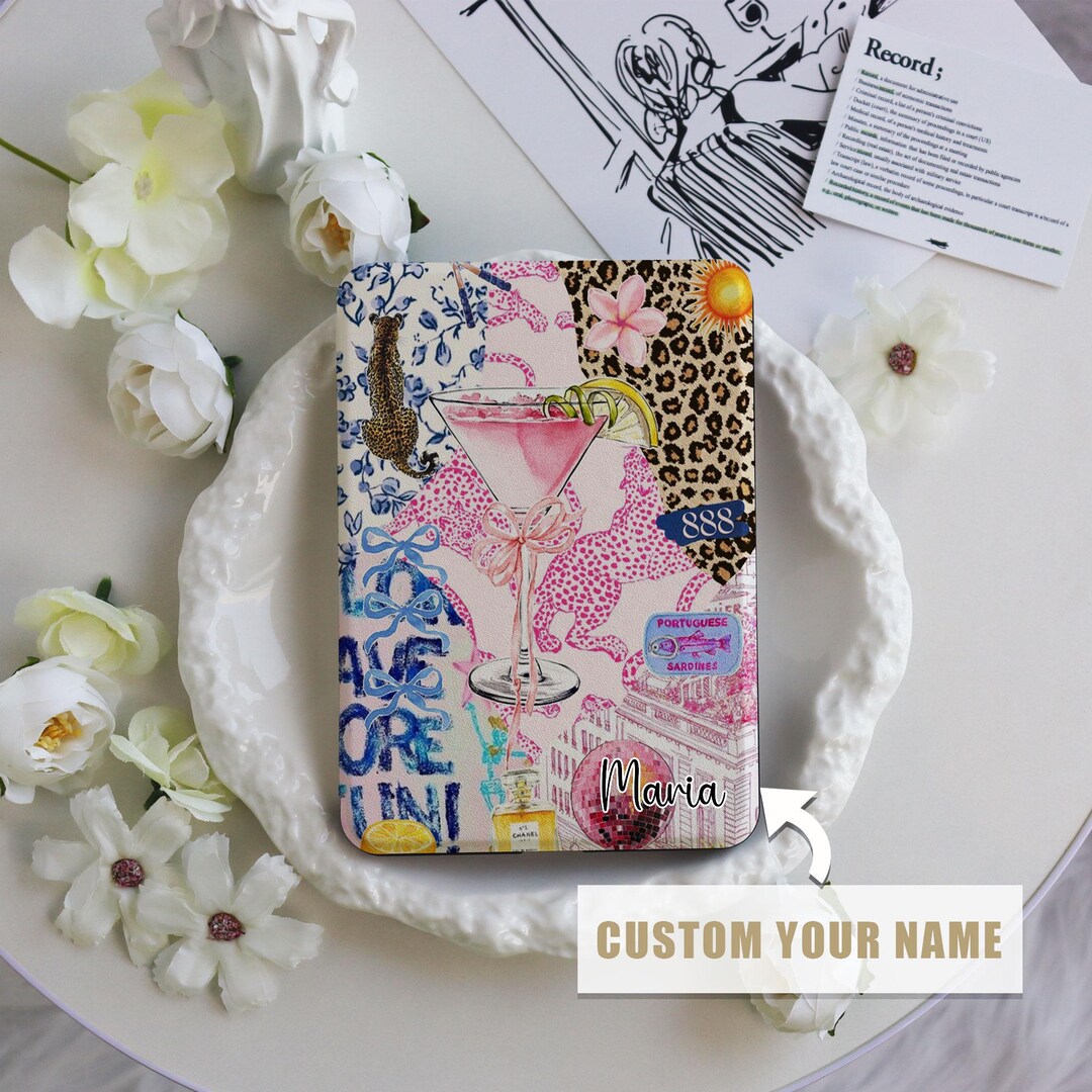 Aesthetic Collage Kindle Case Custom,kindle Case With Hand Strap for ...