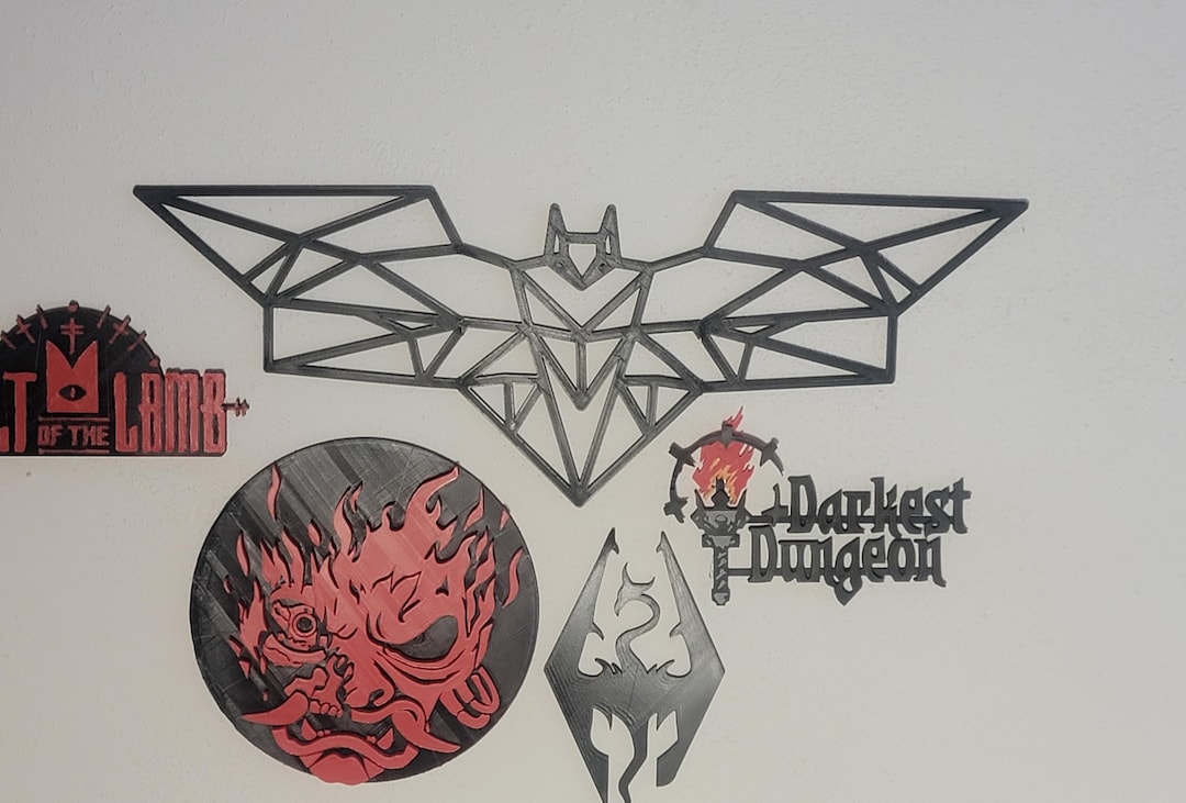 Batman Logo Line Art Wall Decoration - Etsy