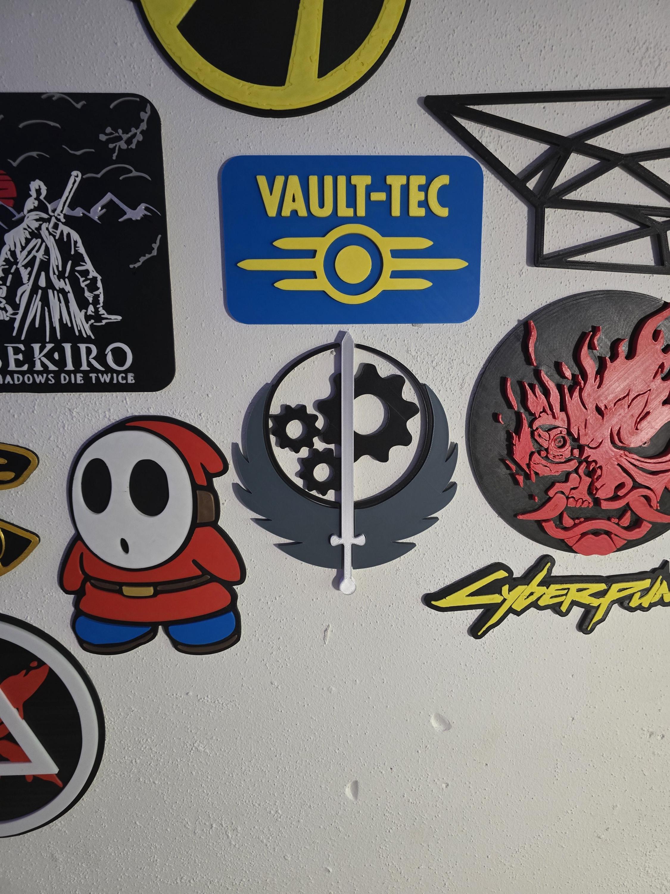 Brotherhood of Steel 3D Wall Decal - Etsy