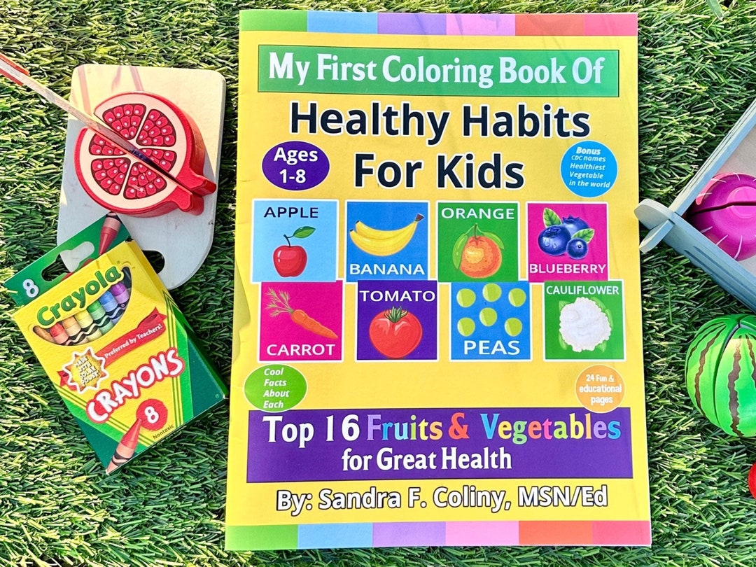 Health & Wellness Coloring Activity Book for Kids Coloring Pages My ...