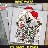 Have an Exskullent Halloween Skeleton DTF Transfer - Etsy