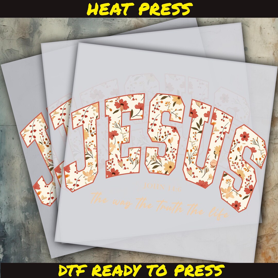Jesus DTF, Christian Dtf, Leopard Dtf, Ready to Press DTF Transfer ...