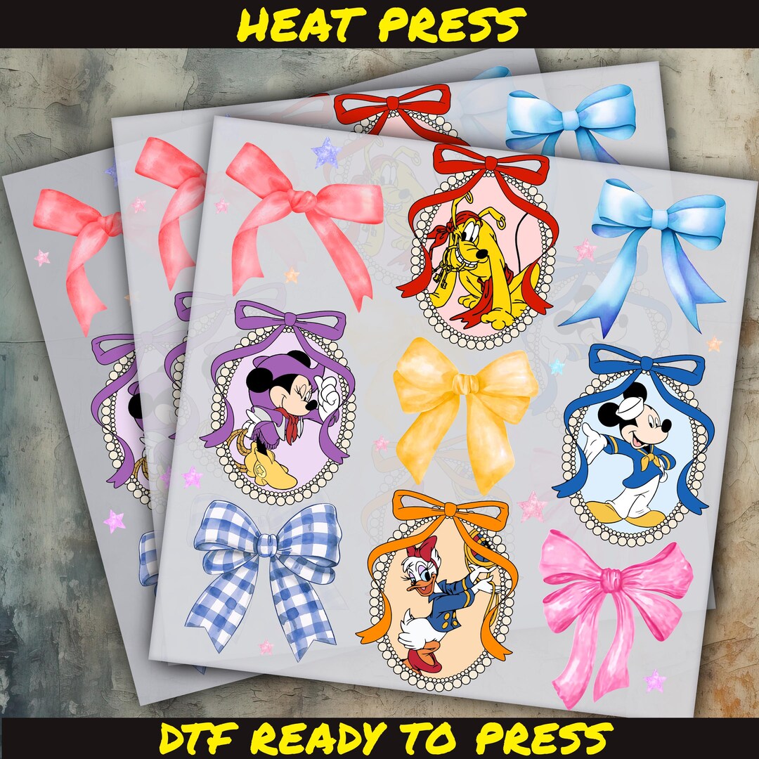 Playful Illustration Set Dtf Direct to Film Transfer ATX1720 - Etsy