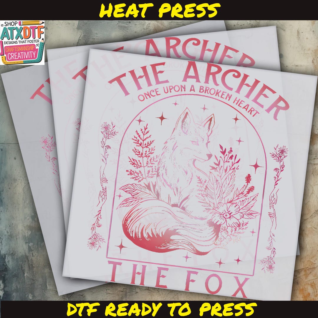The Archer the Fox DTF Transfer, Bookish DTF, Ready to Press DTF ...