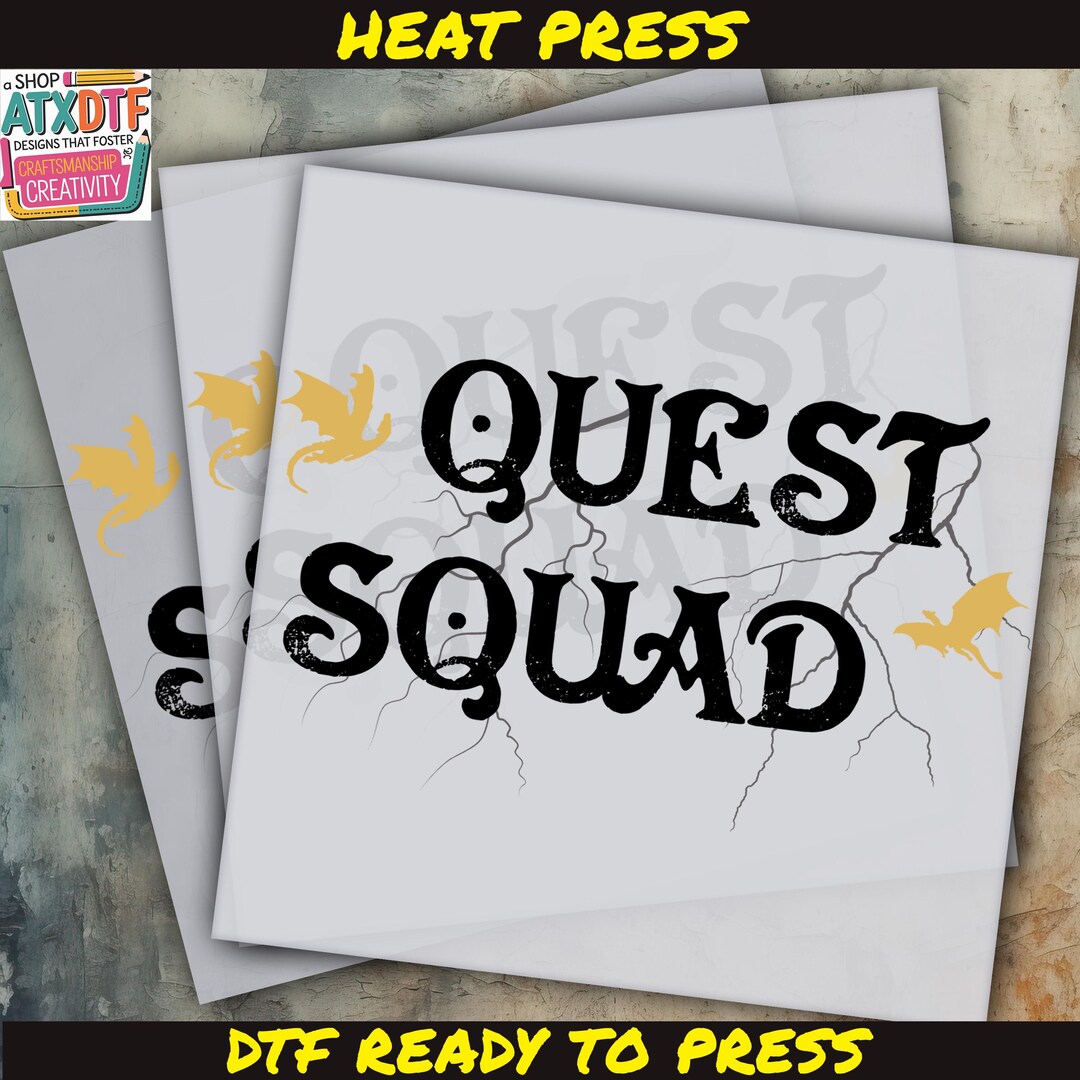 Quest Squad DTF, DTF, Onyx Storm Dtf, Bookish Dtf, Ready to Press DTF ...