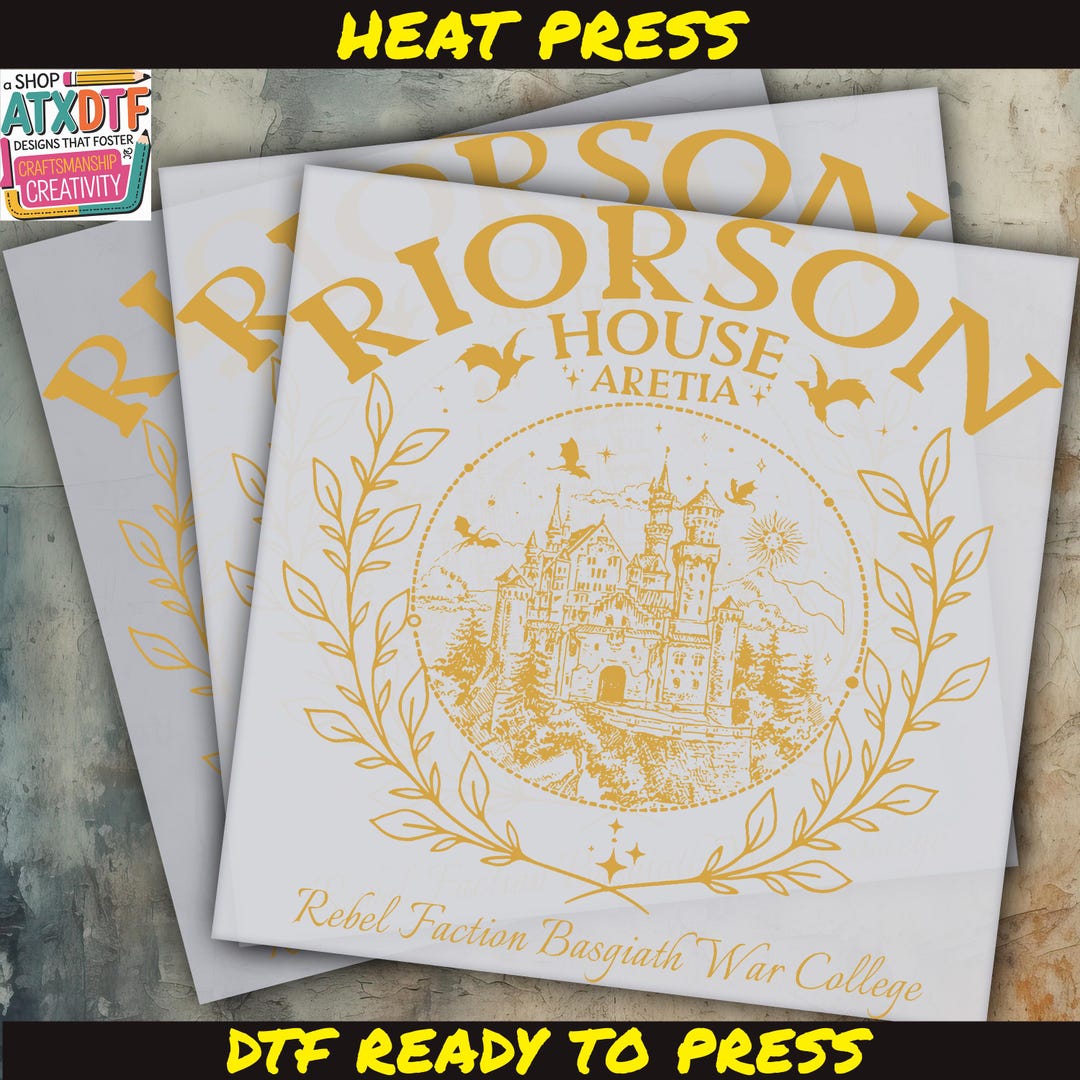 Riorson House DTF, Bookish DTF Transfer, Ready to Press DTF Transfer ...
