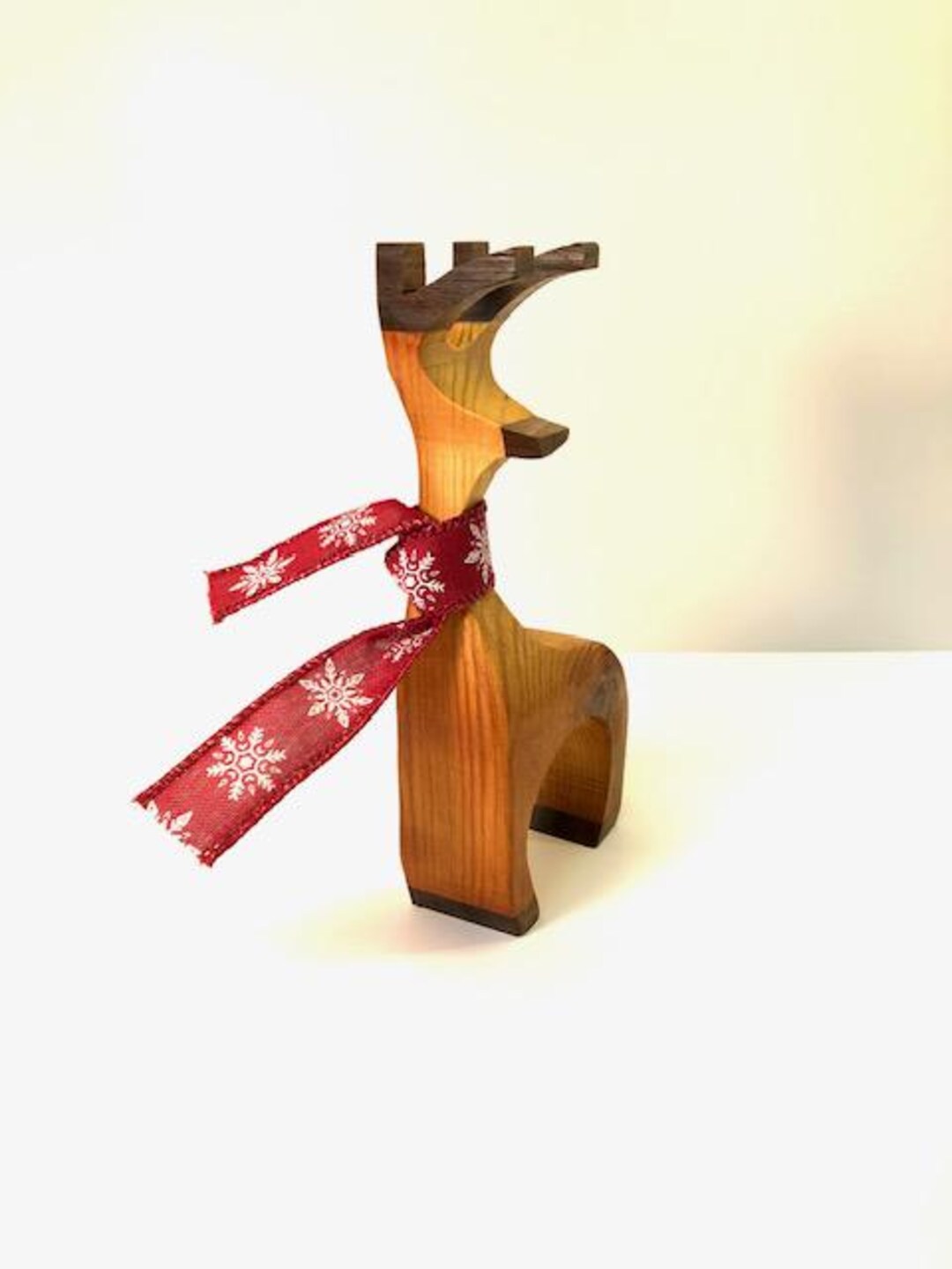 Wooden Bandsaw Sculpted Reindeer - Etsy