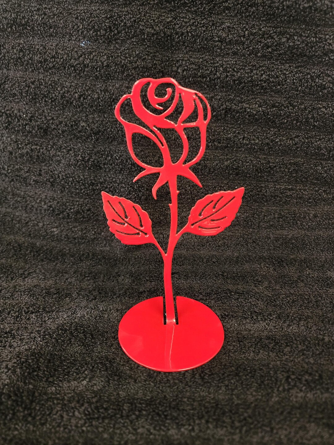 Metal Rose Tabletop Decoration | Metal Art Rose - Etsy