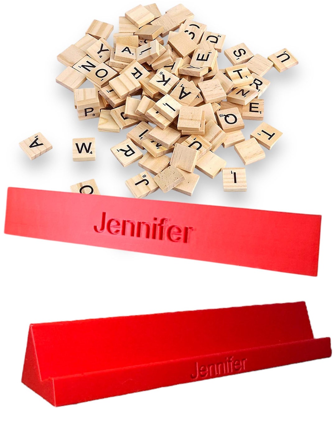 Customizable Scrabble Letter Tile Holder - Etsy