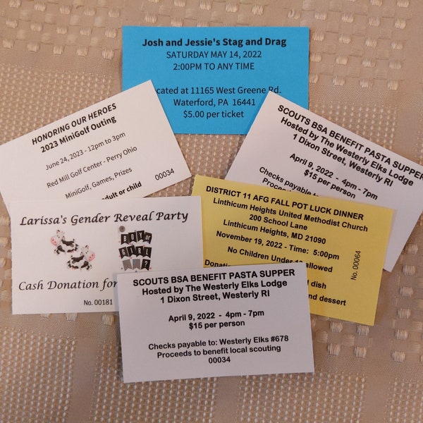 Stag Tickets - Etsy
