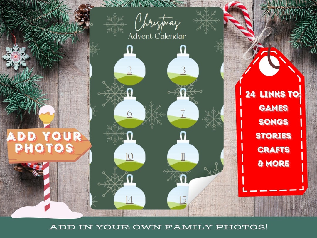 Printable Customizable Advent Calendar | DIY Christmas Countdown ...