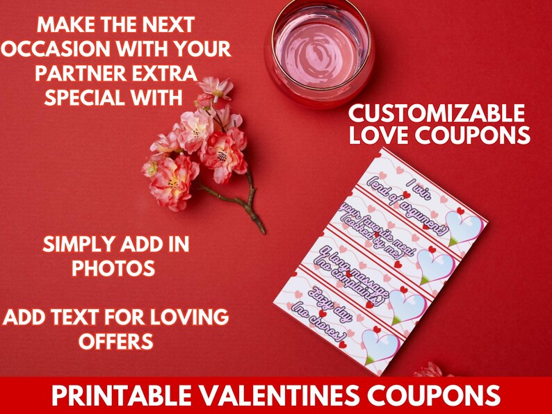 Printable Editable Love Coupons Template With Photos | DIY Valentine’s ...