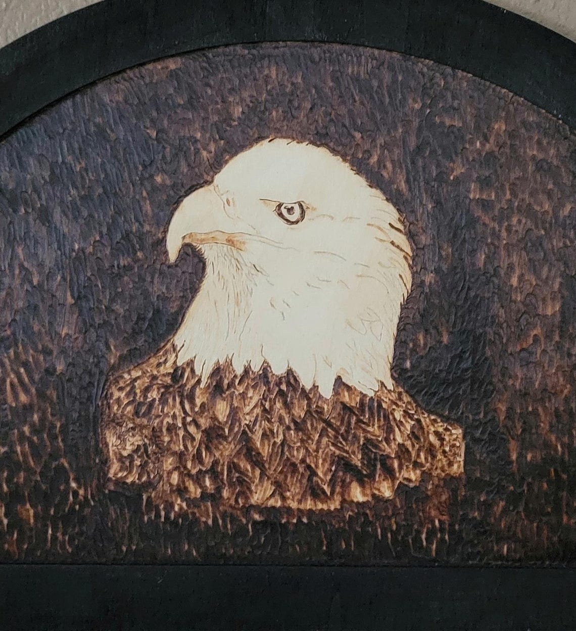 American Bald Eagle, Wood Burning, Hand Crafted, Pyrography Art - Etsy