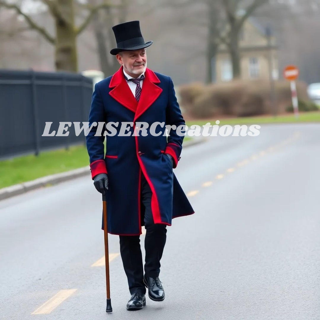 Men's Regency Style A Timeless Men's Regency Coat Complete Dress for ...