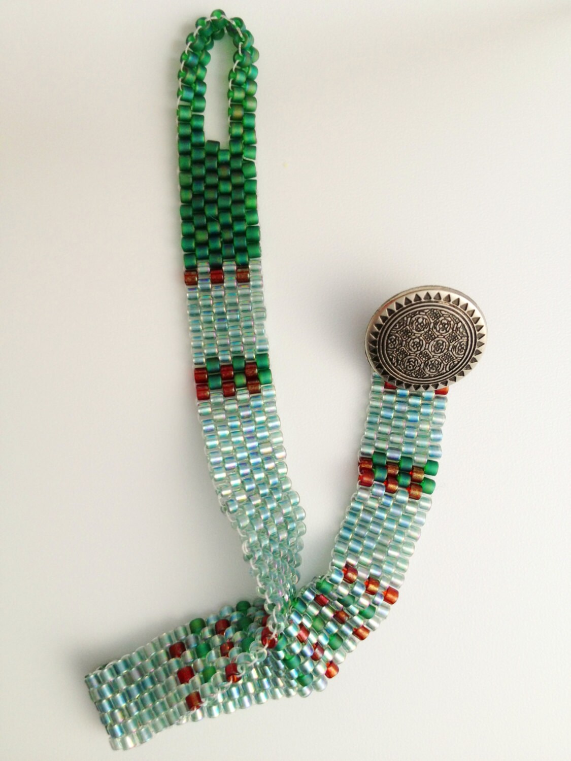 Peyote Button Bracelet 1 - Etsy