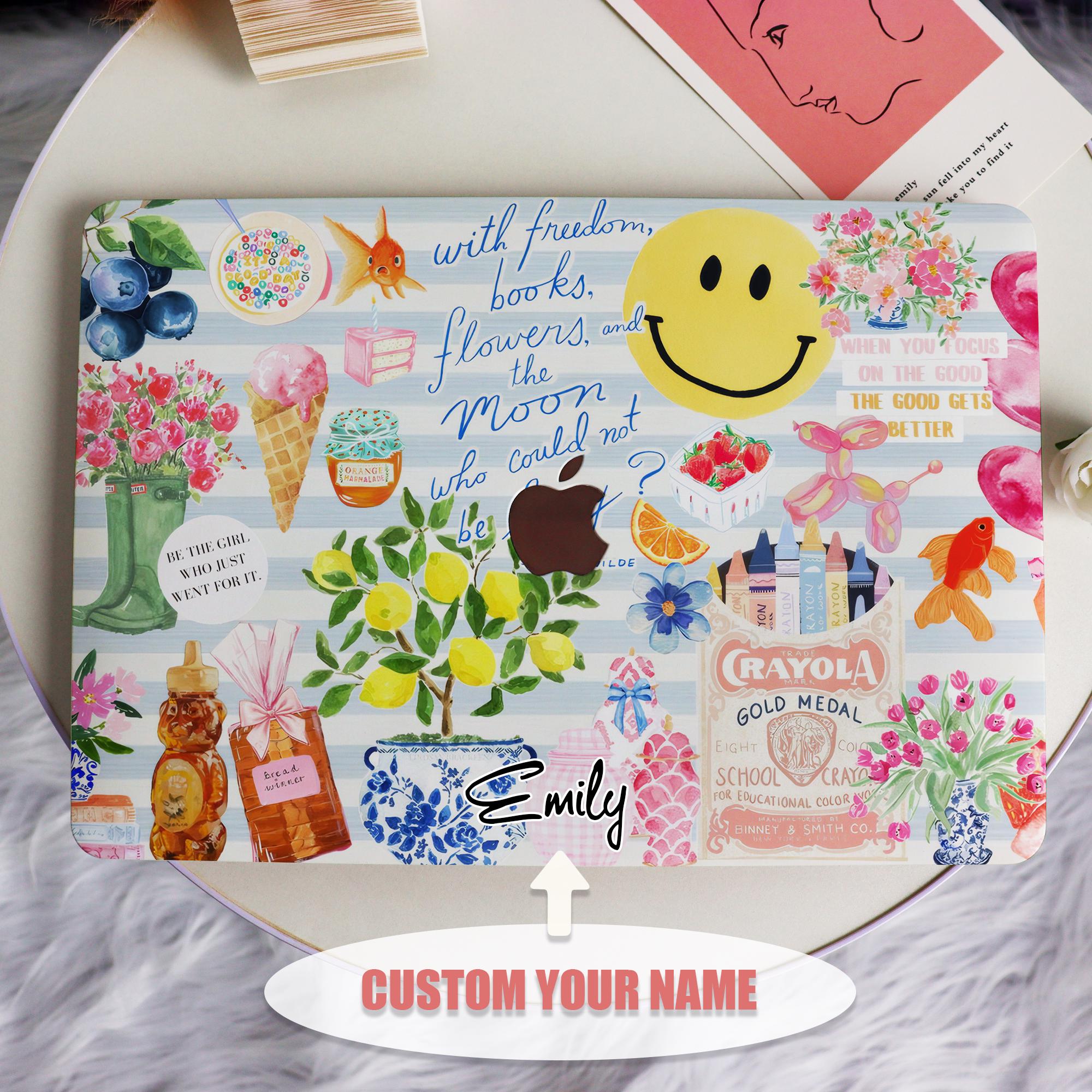 Happy Moments Collage New Pro Mac Protective Case Personalized Name for ...