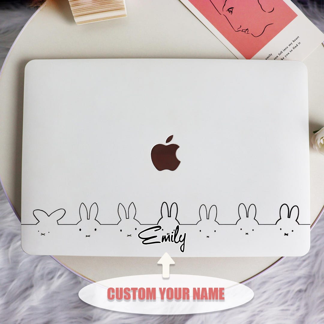 Peek-a-boo Bunnies New Pro Mac Protective Case Personalized Name for ...