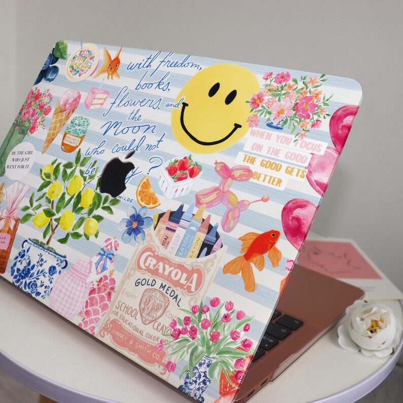 Happy Moments Collage New Pro Mac Protective Case Personalized Name for ...