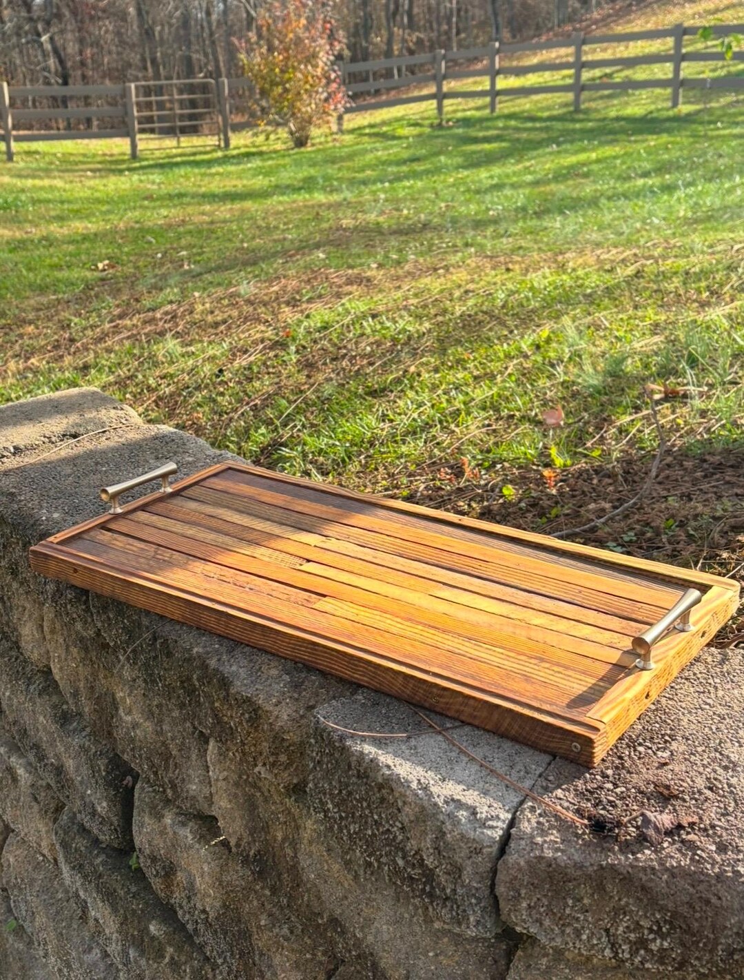 Handmade Tobacco Stick Serving Tray - Etsy