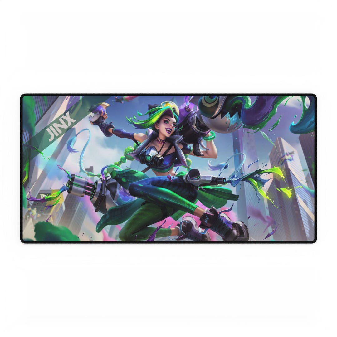 Jinx Gamer Desk Mat - Vibrant LOL Mouse Pad - Etsy Australia