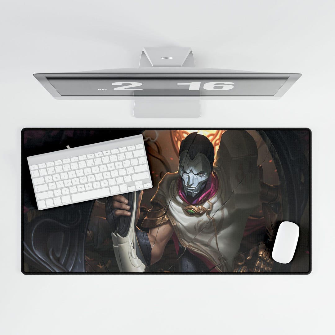 Jhin Desk Mat - LOL Gaming Mouse Pad - Large Gamer PC Accessory ...