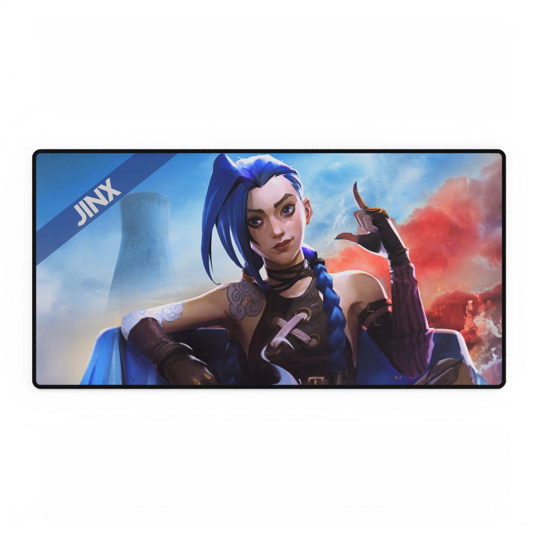 Jinx Gaming Desk Mat - LOL Gamer Gift, Home Office Accessory - Etsy