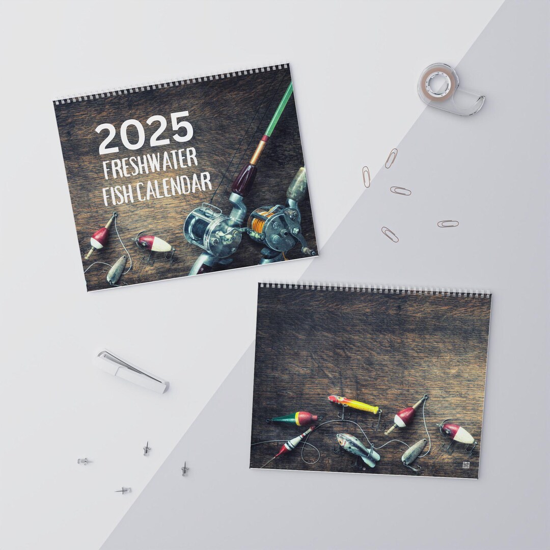 2025 Freshwater Fish Wall Calendar Gift for Fisherman or Angler ...