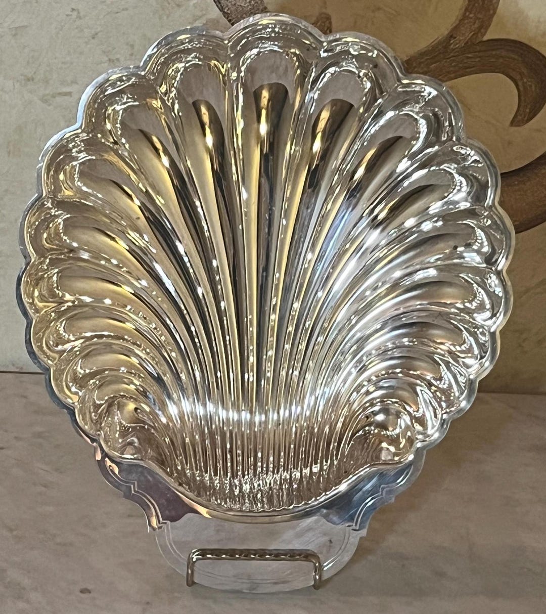 Wm Rogers an Son 13" Silver Plate Shell Dish, William Rogers Silver ...