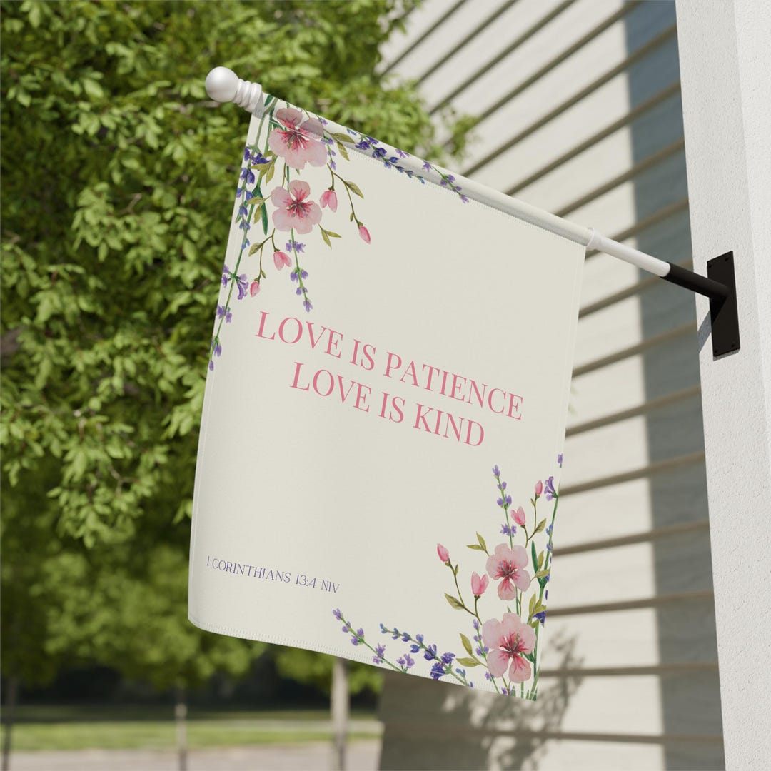 Beautiful Scripture Garden Flag for Yard, Outdoor Religious Decor ...