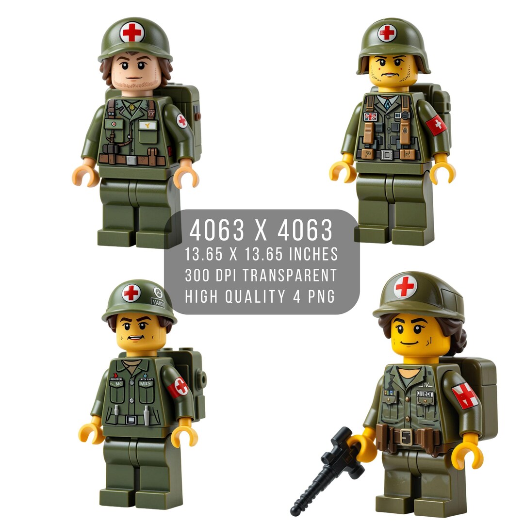 4 PNG Mini Block Job Characters Military Medical Units , Medical Corps ...