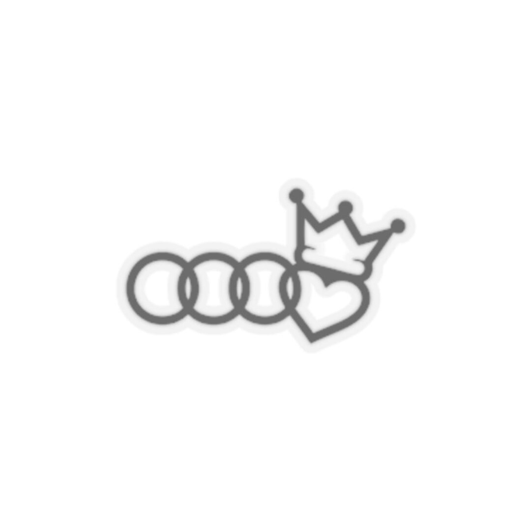 Kiss-cut Stickers Audi King Heart Window Sticker - Etsy
