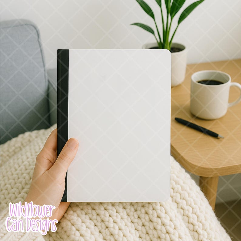 Composition Notebook Mock-up - Procreate - Canva - Instant Download ...