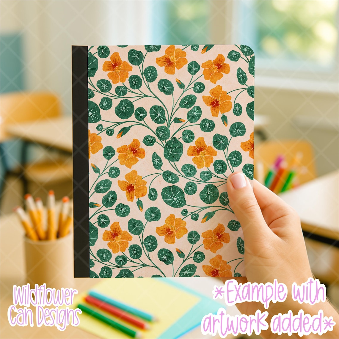 Composition Notebook Mock-up - Procreate - Canva - Instant Download ...