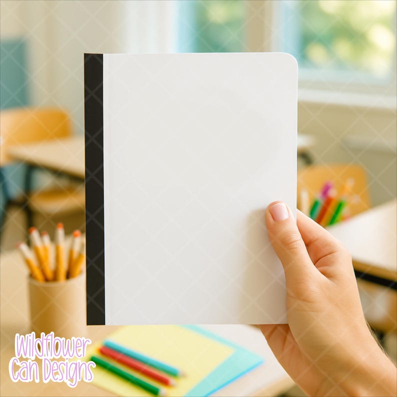 Composition Notebook Mock-up - Procreate - Canva - Instant Download ...
