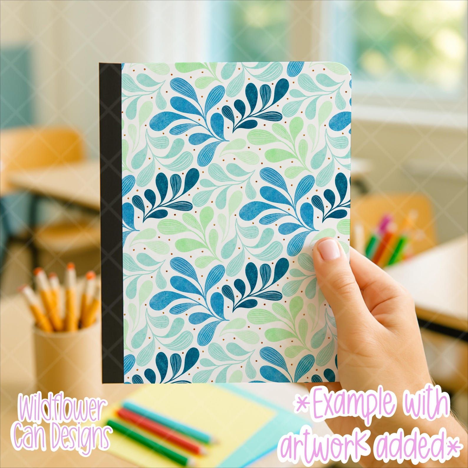 Composition Notebook Mock-up - Procreate - Canva - Instant Download ...
