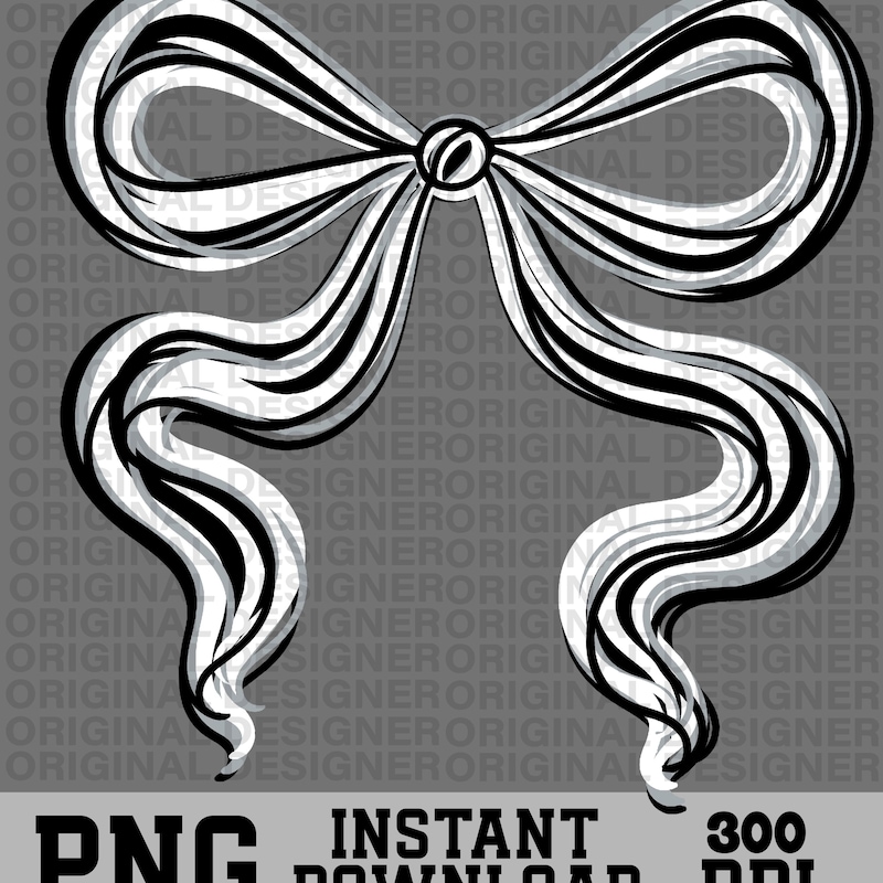 Preppy Brushstroke Bow - Etsy