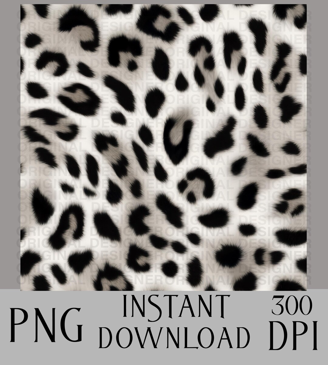Snow Leopard Seamless Patterns PNG, Seamless Printable Png, Cricut, Safari Fashion, Animal Print ...