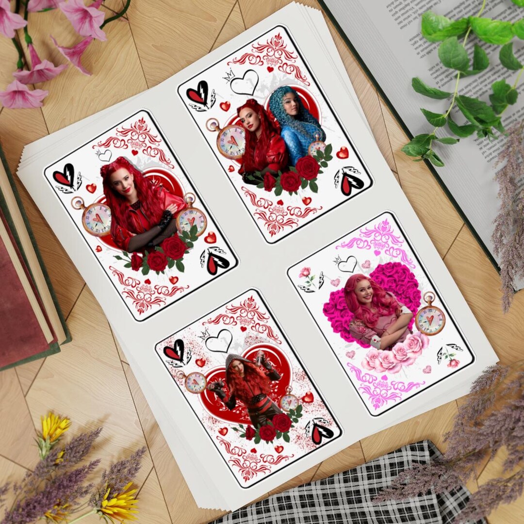 Descendants Red 10 Pack Sticker Sheet Bundle, Rise of Red Sticker Sheet ...