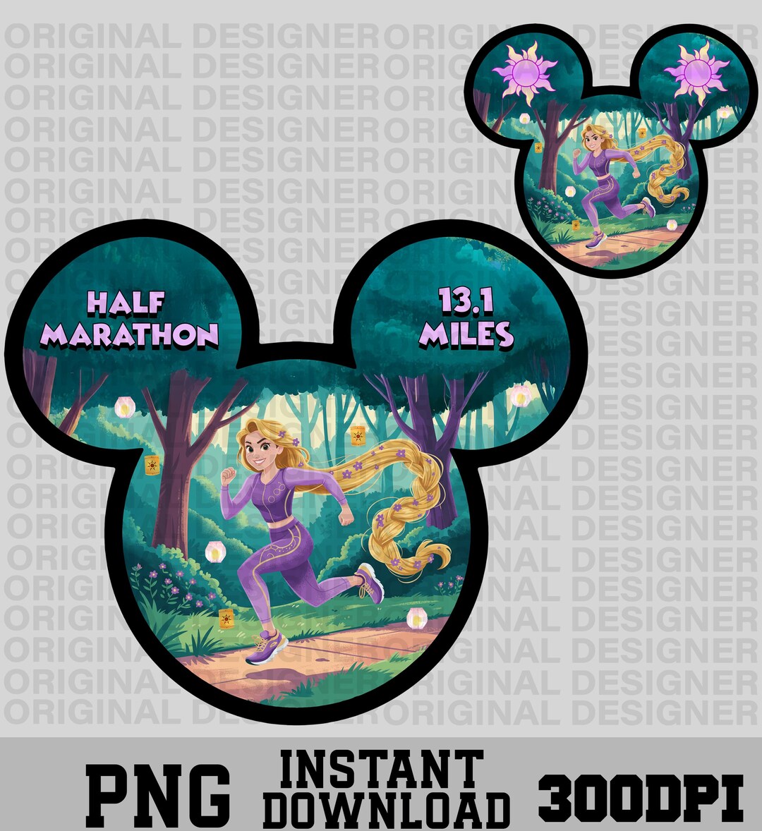 Princess Half Marathon Png, Princess Race Png, Rapunzel Run Png Design ...