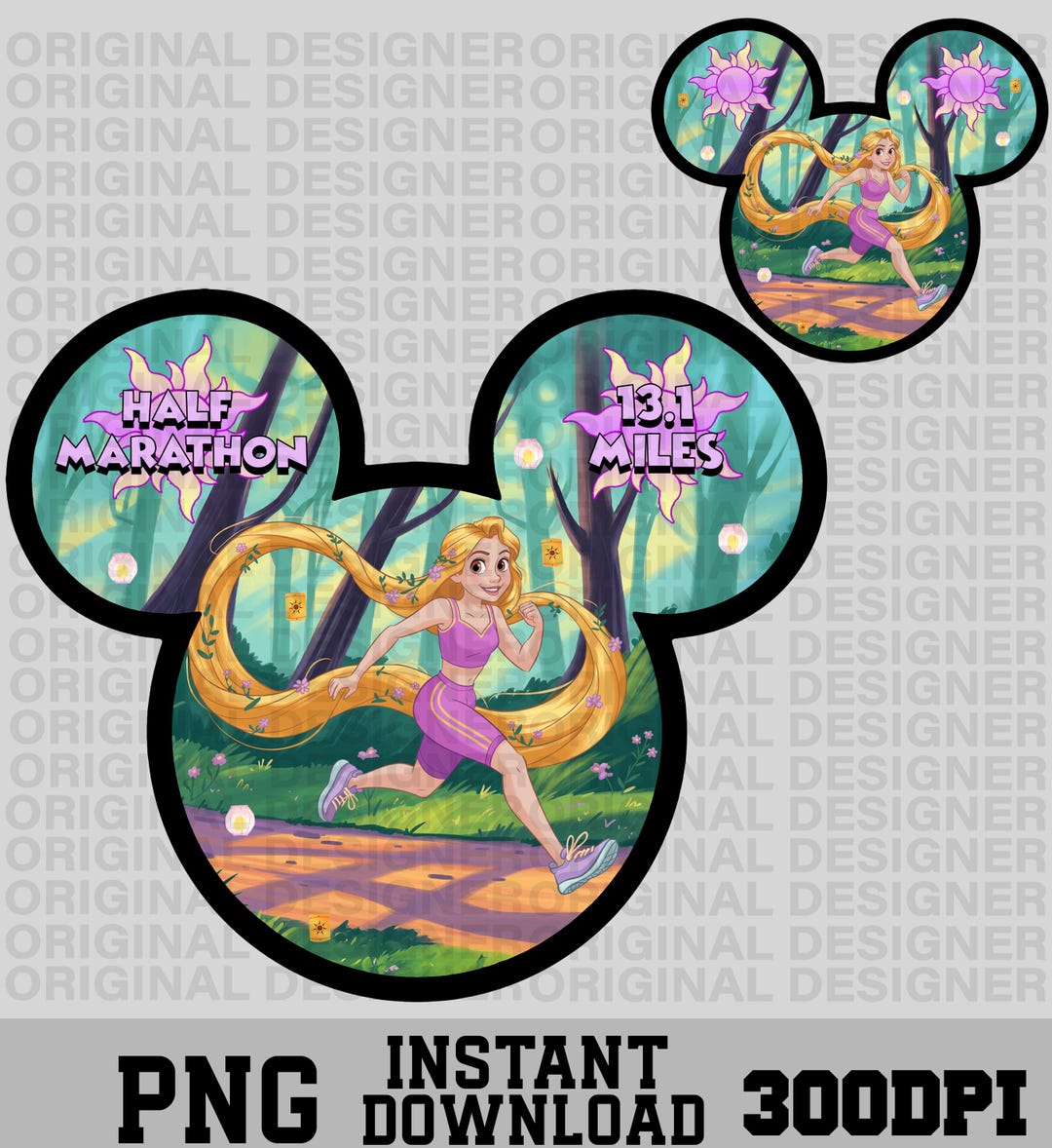Princess Half Marathon Png, Princess Race Png, Rapunzel Run Png Design ...