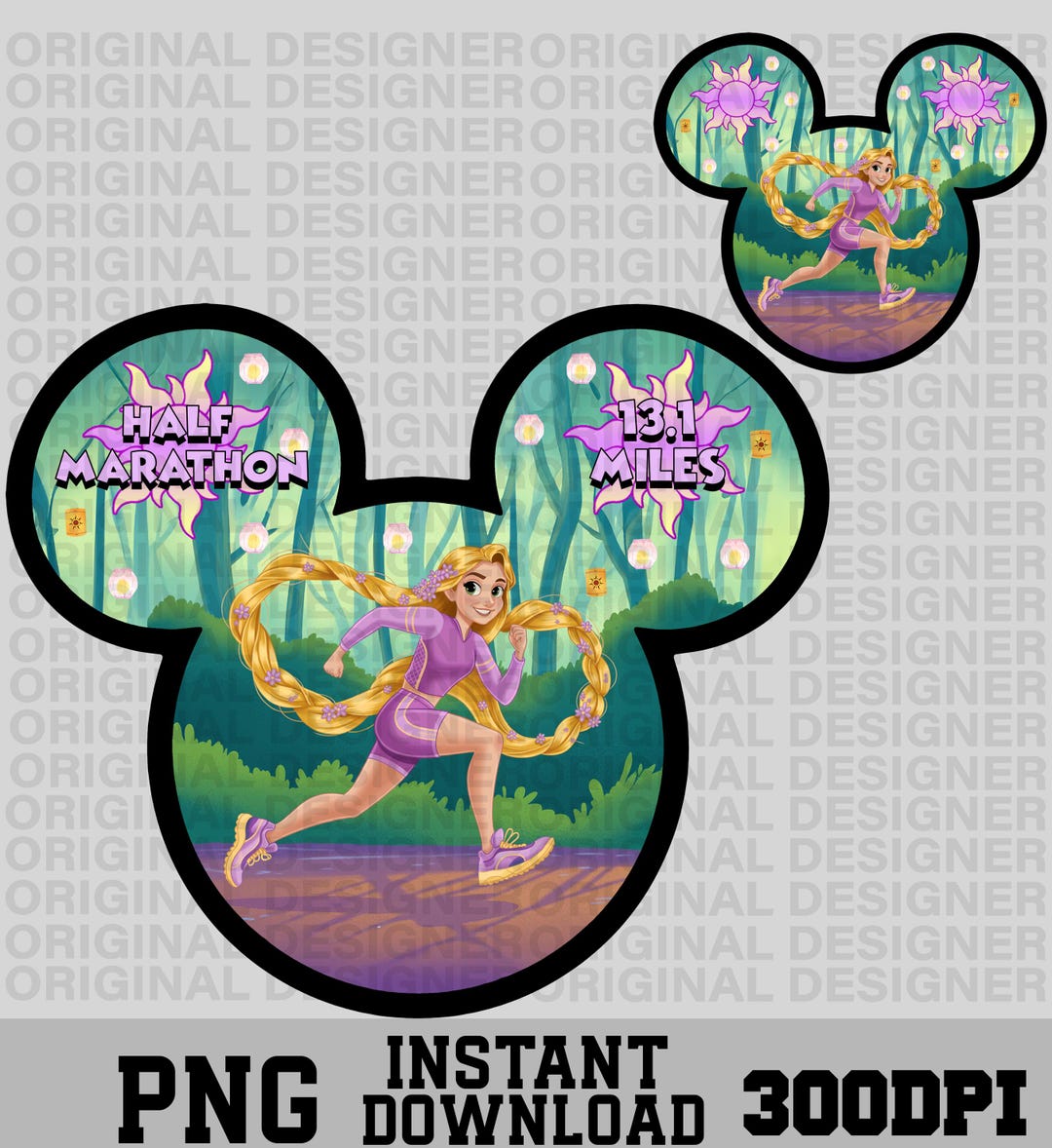 Princess Half Marathon Png, Princess Race Png, Rapunzel Run Png Design ...