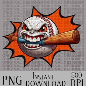 Baseball Png, Custom Baseball Clipart, Baseball Sublimation Design ...