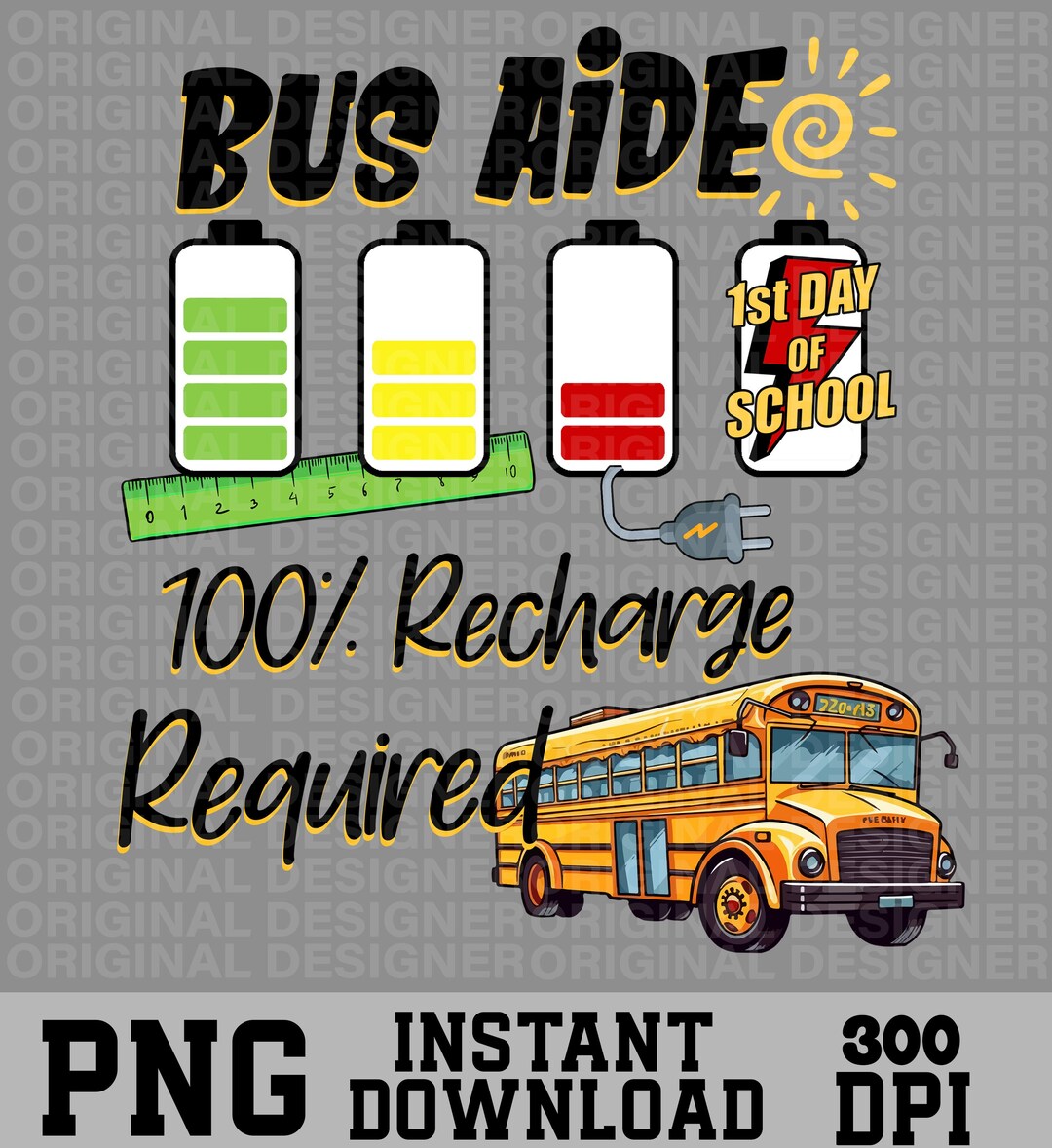 Bus Driver Aide Printable Png Download, Bus Driver Aide Sublimation ...