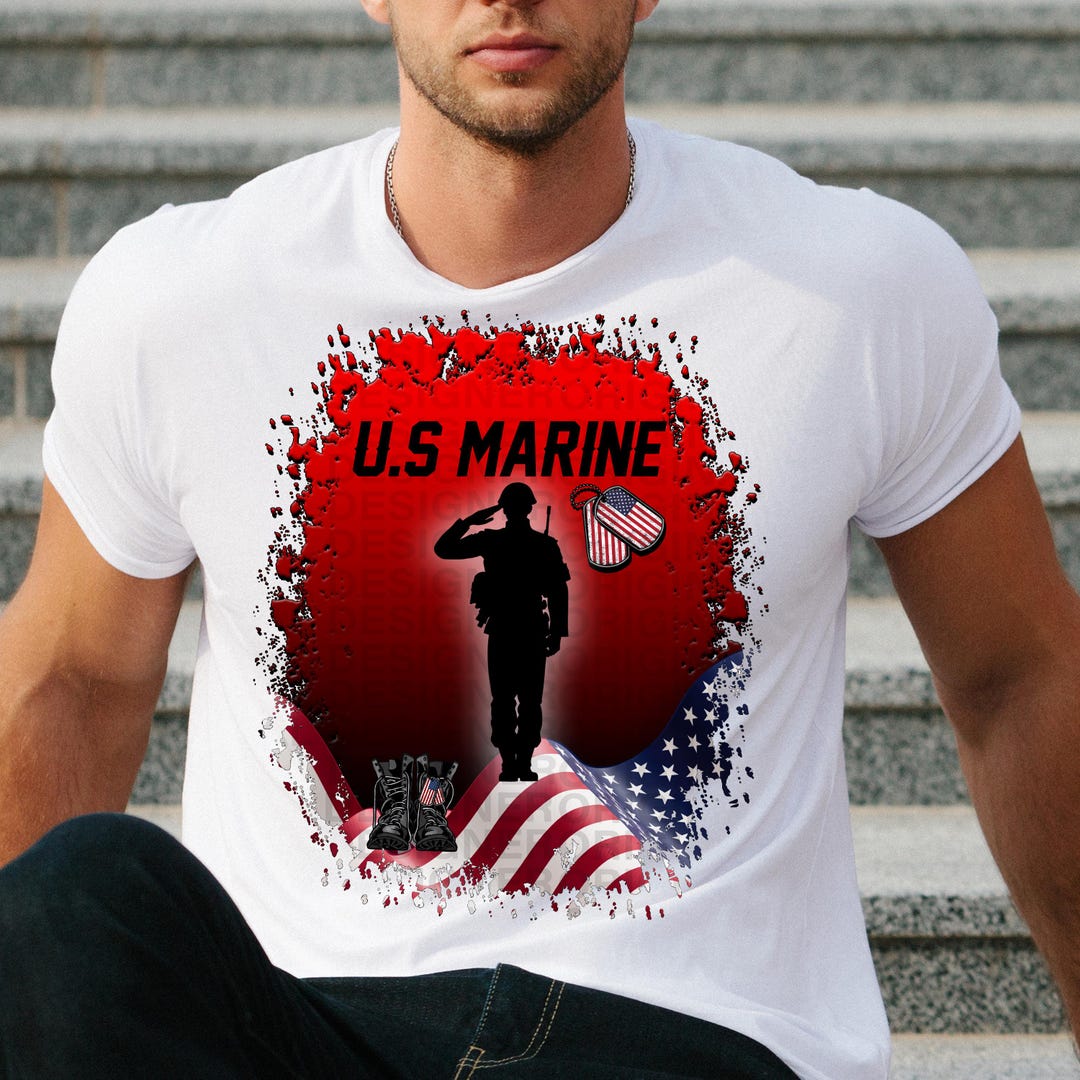 Marine Png, Patriotic Png, Veterans Png, Marine Sublimation, Usa Flag ...