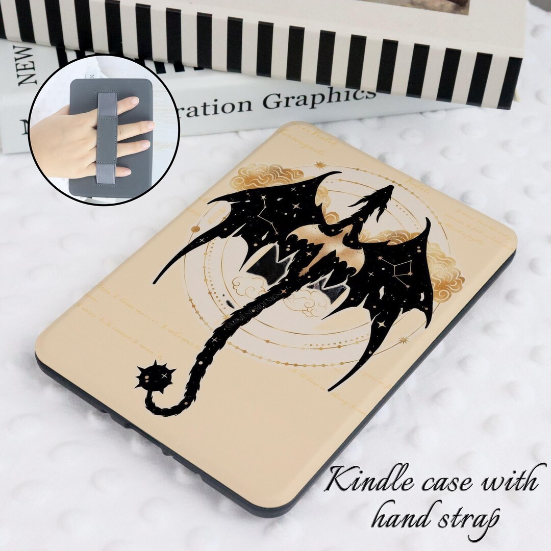 Magical Black Gold Pterosaur Personalized Kindle Paperwhite Case ...
